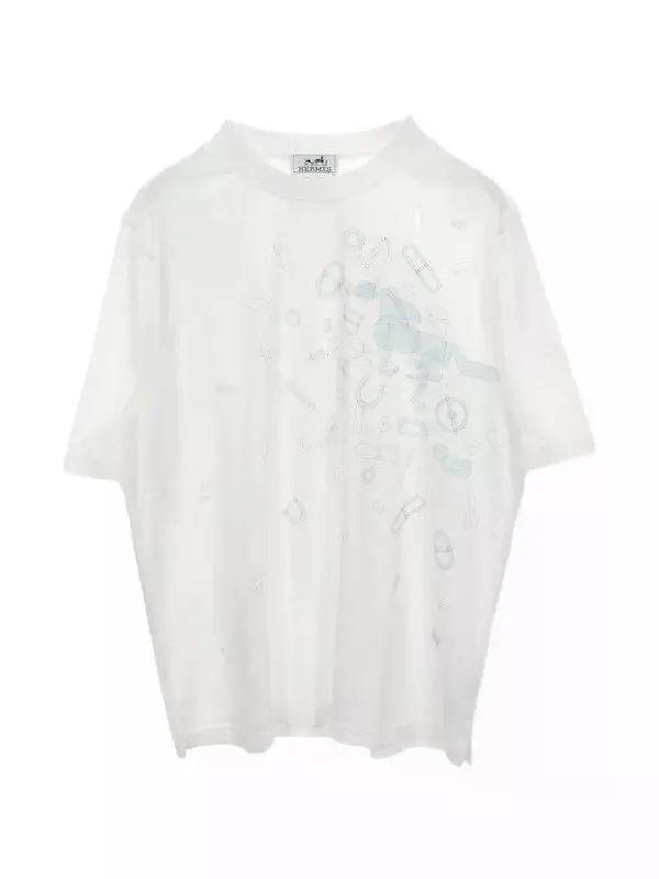 Hermès 2010s Fragments Equestres T-shirt