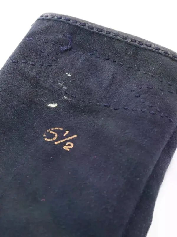 Hermès 2010s H-logo Leather Gloves