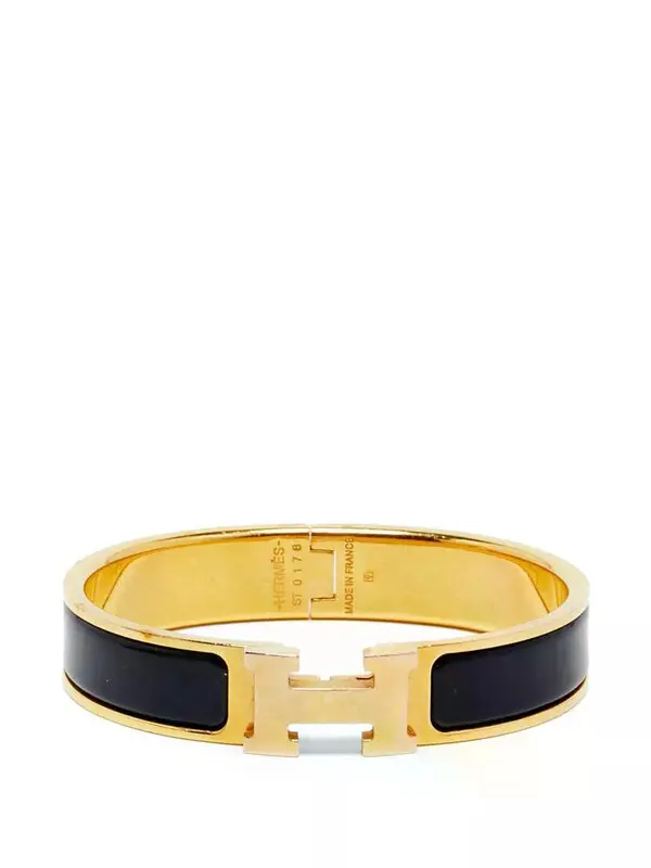 Hermès Clic Clack H Enamel Bracelet - Gold