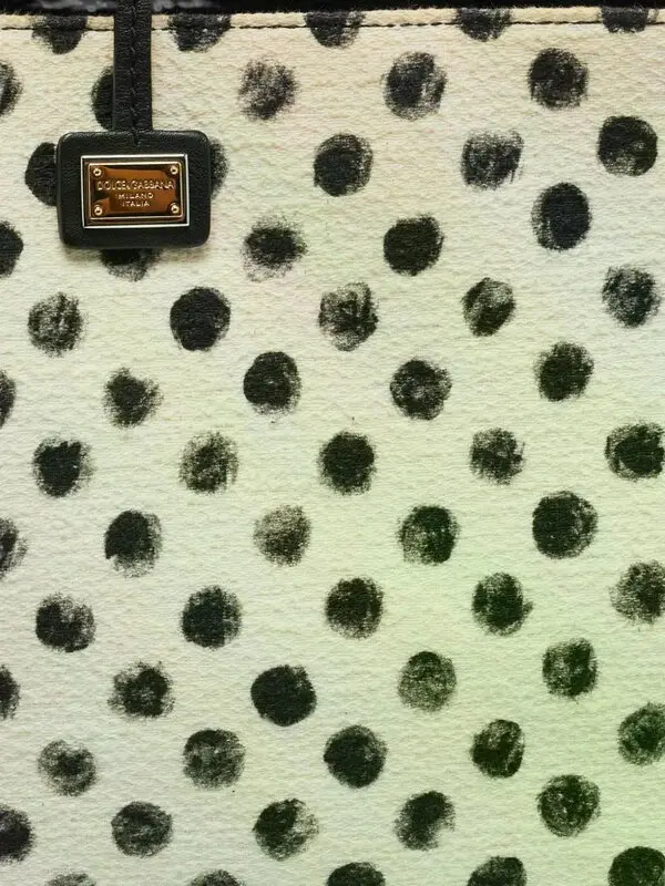 Dolce & Gabbana Miss Sicily Polka-dot Tote Bag