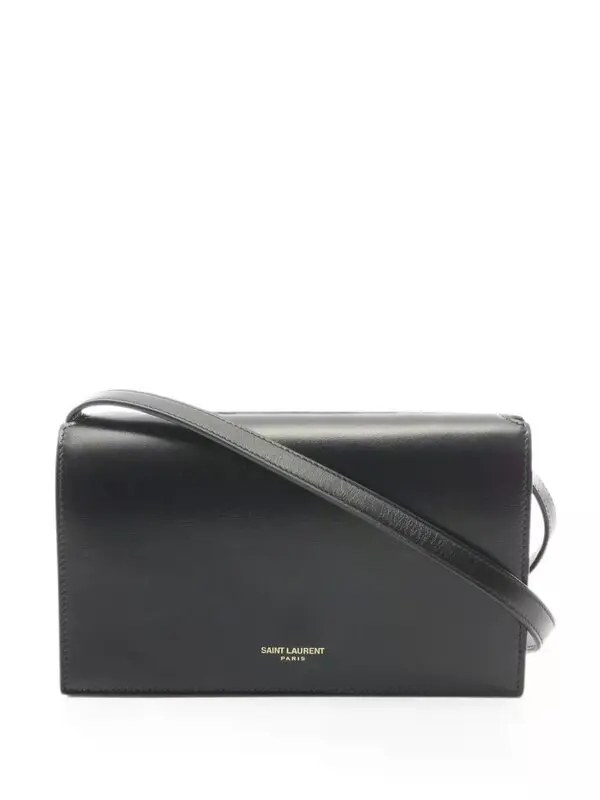 Saint Laurent 2010s Logo-detail Leather Shoulder Bag