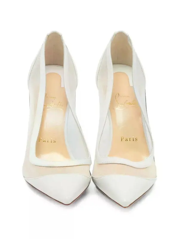 CHRISTIAN LOUBOUTIN Galativi Mesh-panelled Heeled Pumps