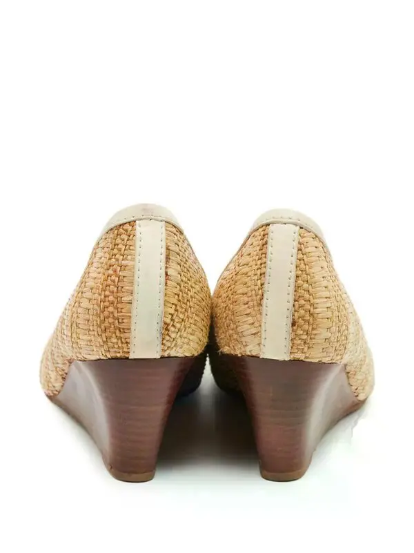 Tory Burch Reva Woven Wedge Pumps