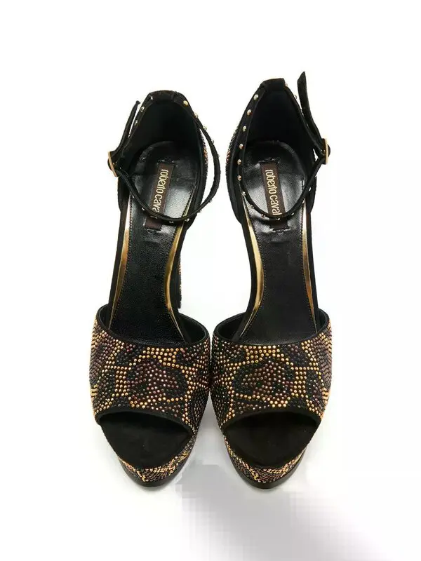 Roberto Cavalli Studded Platform Sandals