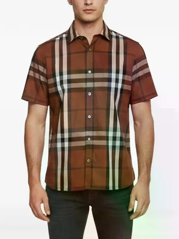 Burberry Check-print Short-sleeve Shirt