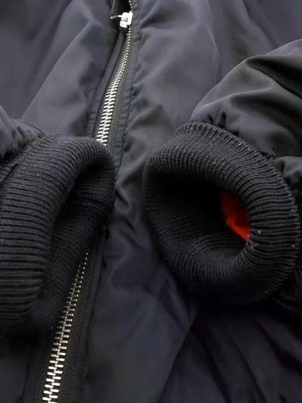 Prada Re-nylon Logo Plate Bomber Jacket