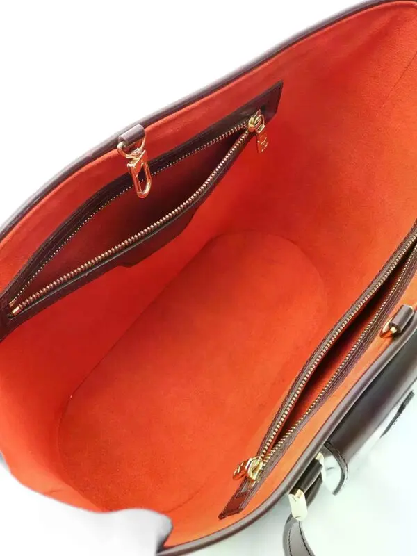 LOUIS VUITTON 2009 Damier Ebène Manosque Pm Tote Bag