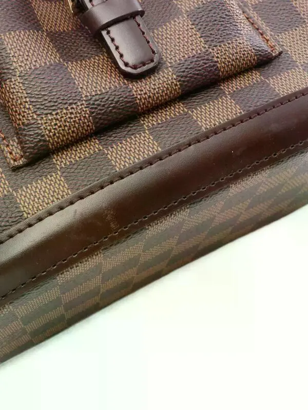 LOUIS VUITTON 2009 Damier Ebène Manosque Pm Tote Bag