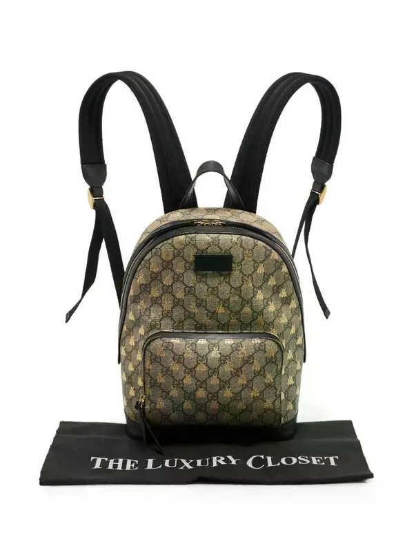 Gucci Small Day Bees Gg Supreme Backpack