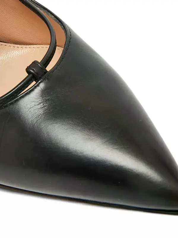 GIANVITO ROSSI Pointed Toe Lace-up Stiletto Heel Pumps
