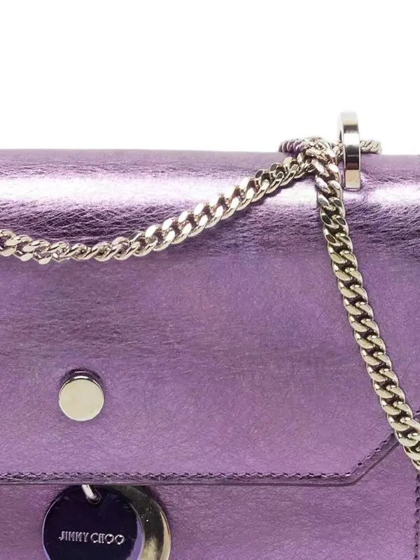JIMMY CHOO Finley Metallic Shoulder Bag