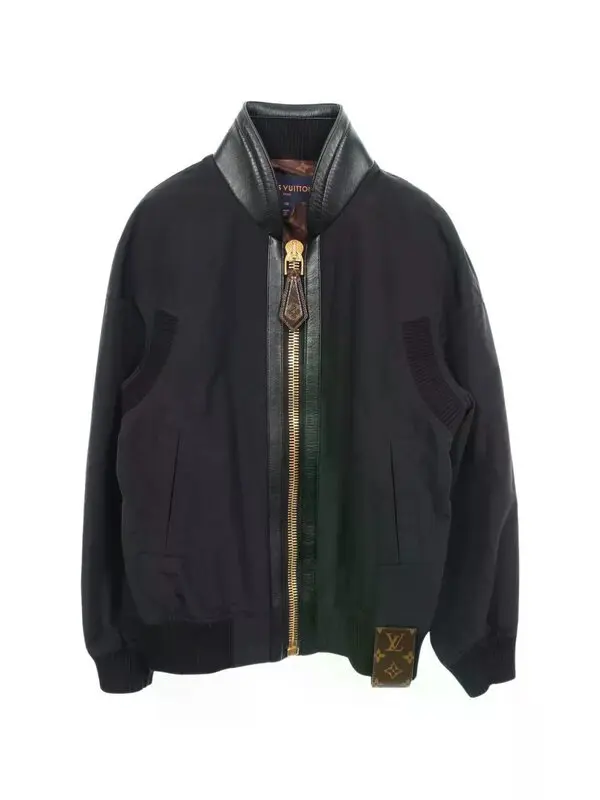 LOUIS VUITTON Leather-trim Bomber Jacket