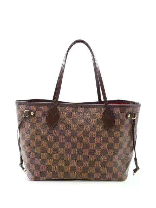 LOUIS VUITTON 2014 Neverfull Pm Damier Ebene Tote Bag - Brown