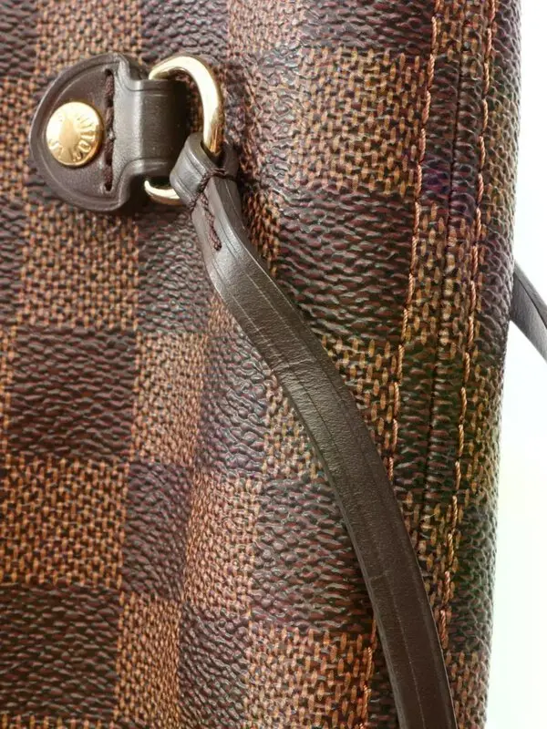LOUIS VUITTON Damier Ebene Neverfull Pm Tote Bag - Brown