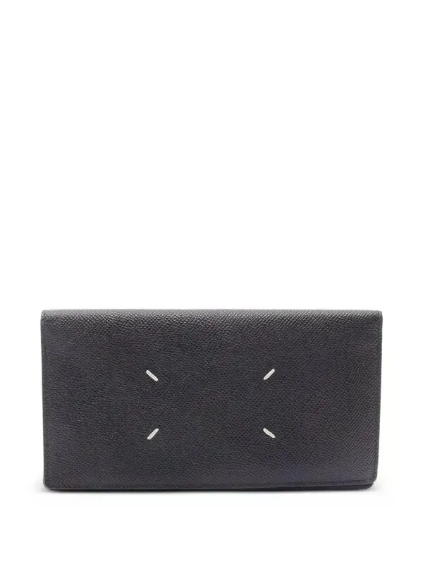 MAISON MARGIELA 2000s 4-stitches Bi-fold Wallet - Black