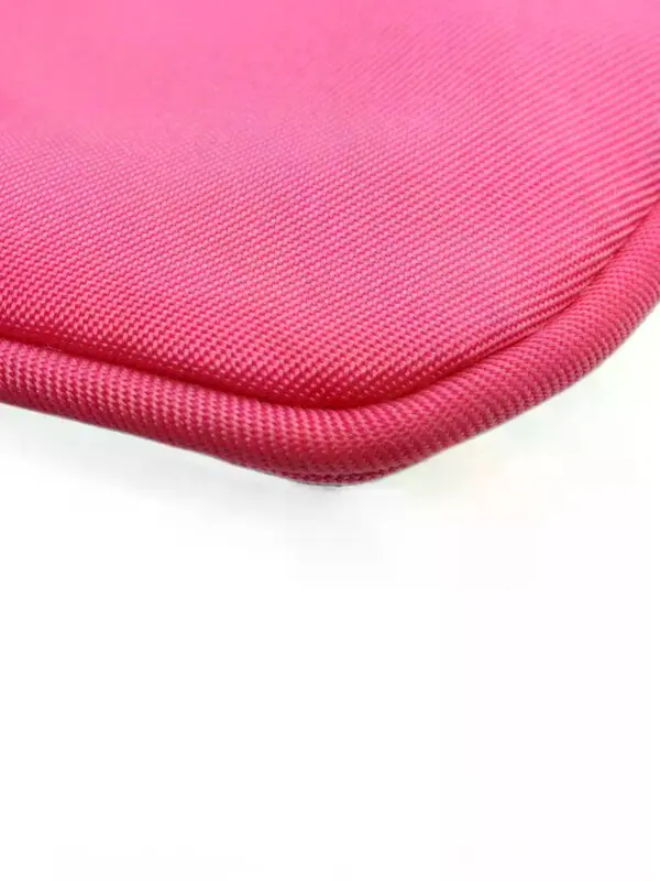 Prada Tessuto Logo Plate Pouch