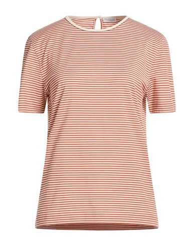 Brunello Cucinelli T-shirt Tan Size Cotton - Brown