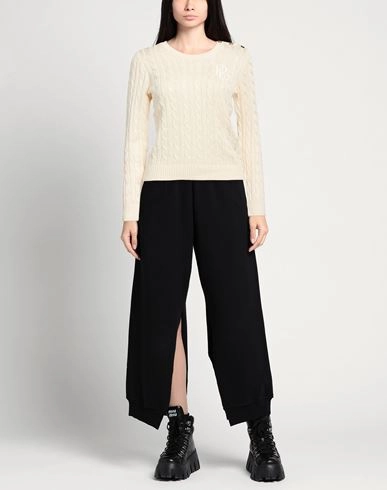 Ralph Lauren Cotton Viscose Cable-knit Crewneck Sweater - Cream