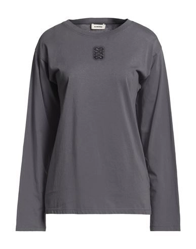 Sandro Long Sleeve Cotton T-shirt - Blue
