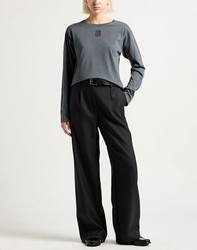 Sandro Long Sleeve Cotton T-shirt - Grey