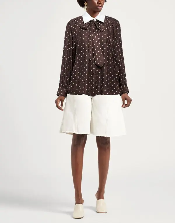 Sandro Shirt Dark Size Silk