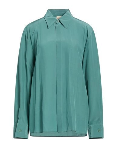 TOD'S Shirt Emerald Size Silk