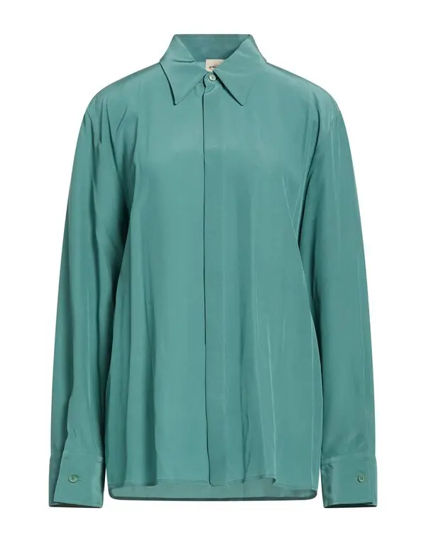 TOD'S Shirt Emerald Size Silk