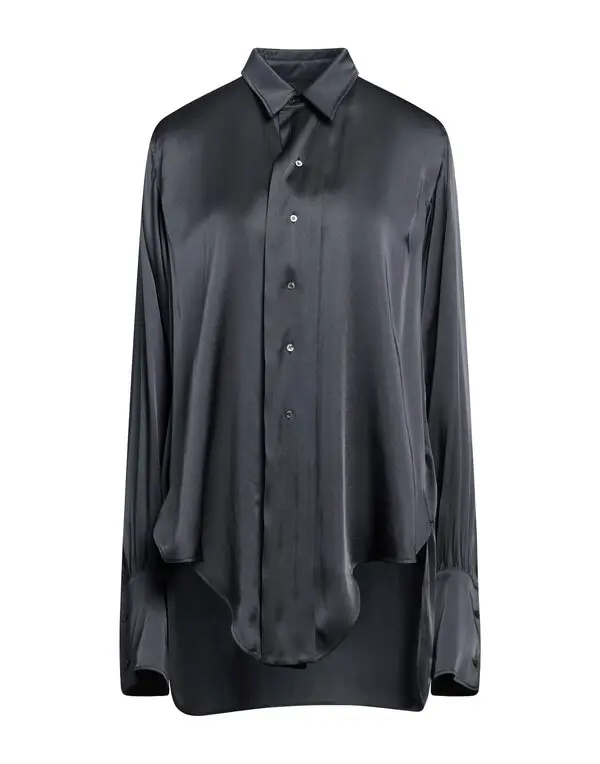 MAISON MARGIELA Acetate & Viscose Satin Shirt - Grey