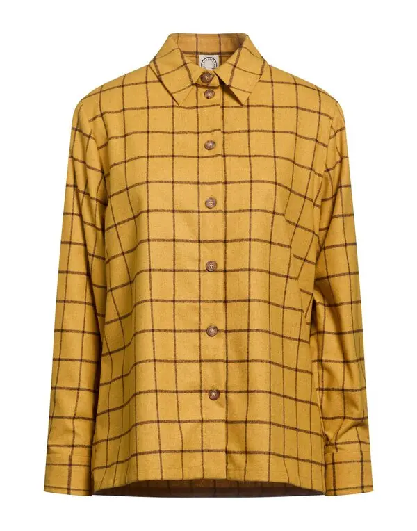 INES DE LA FRESSANGE PARIS Iness De La Fressange Paris Checked Wool Blend Shirt