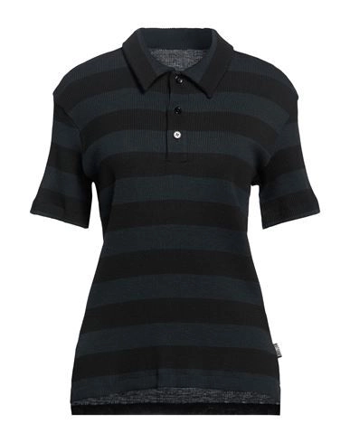 MAISON MARGIELA Striped Wool-blend Polo Shirt