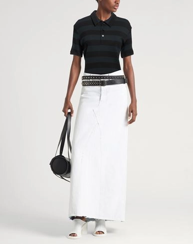 MAISON MARGIELA Striped Wool-blend Polo Shirt
