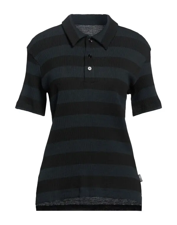 MAISON MARGIELA Striped Wool-blend Polo Shirt