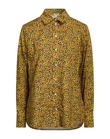 INES DE LA FRESSANGE PARIS Cotton Poplin Floral Print Shirt - Yellow