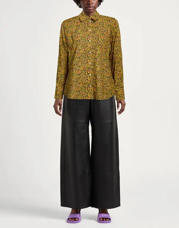 INES DE LA FRESSANGE PARIS Cotton Poplin Floral Print Shirt - Yellow