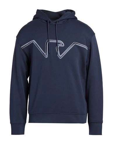 Emporio Armani Dark Cotton Sweatshirt - Blue