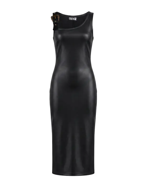 Versace Midi Dress Size Polyester, Elastane