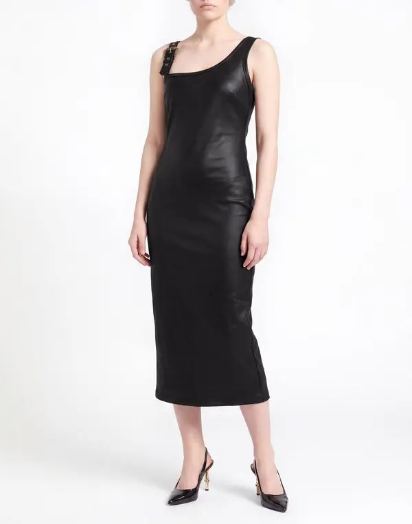 Versace Midi Dress Size Polyester, Elastane