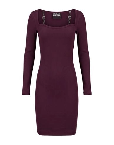 Versace Midi Dress Size Cotton, Elastane - Plum