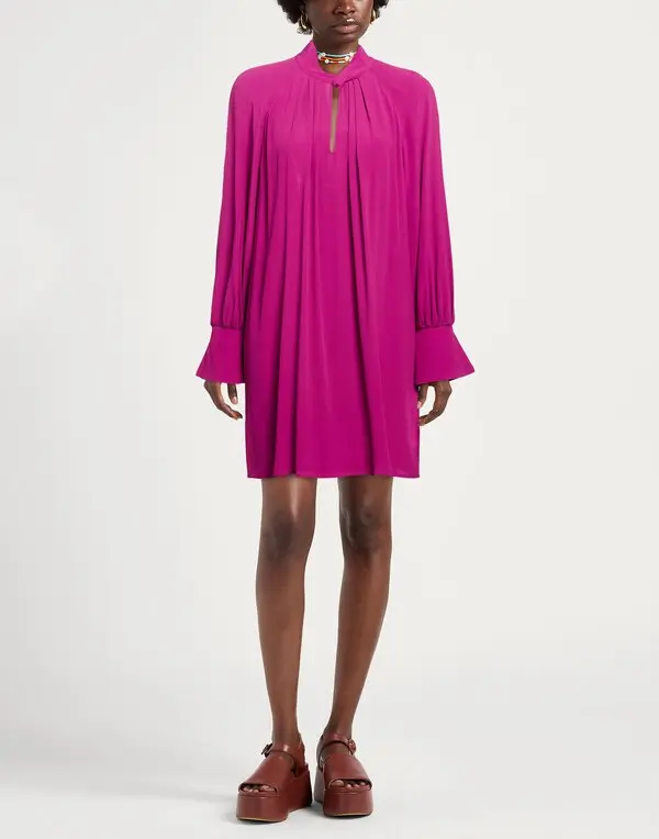 MANILA GRACE Acetate Silk Mini Dress