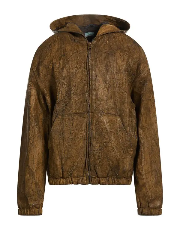 Guess Jacket Tan Size Cotton, Polyester, Elastane, Elastomultiester