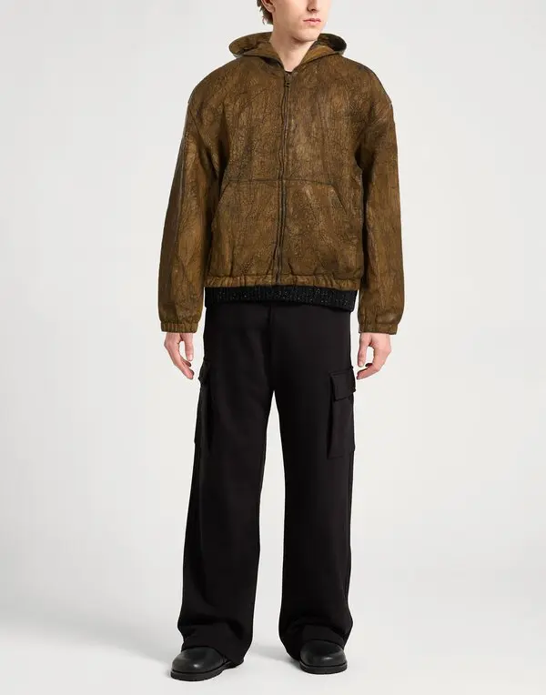 Guess Jacket Tan Size Cotton, Polyester, Elastane, Elastomultiester