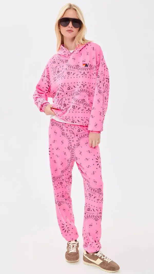 Aviator Nation Bandana Print Sweatpants