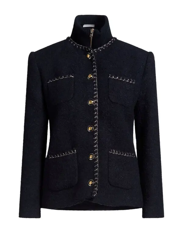 Sandro Jacket Size Cotton, Wool, Polyester, Acrylic, Alpaca Wool
