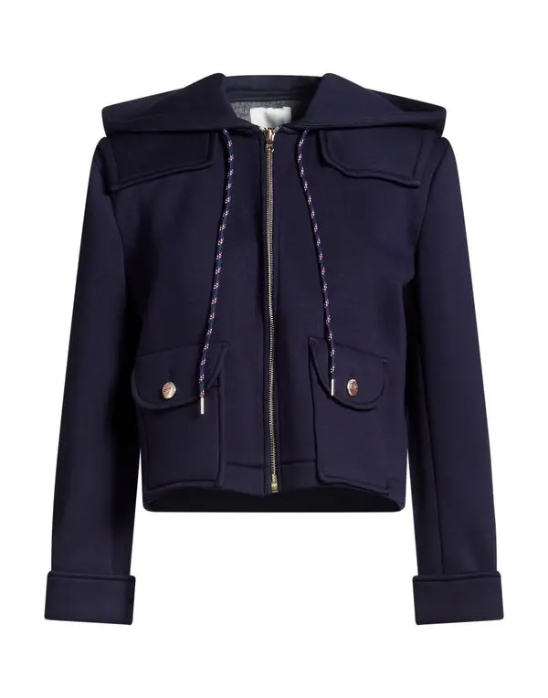 Sandro Jacket Midnight Size Viscose, Elastane