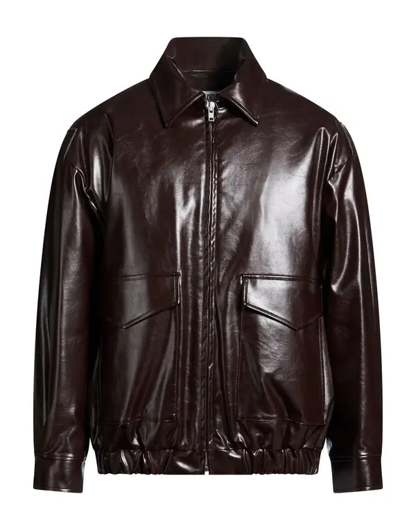 MAISON MARGIELA Jacket Dark Size Viscose, Polyurethane