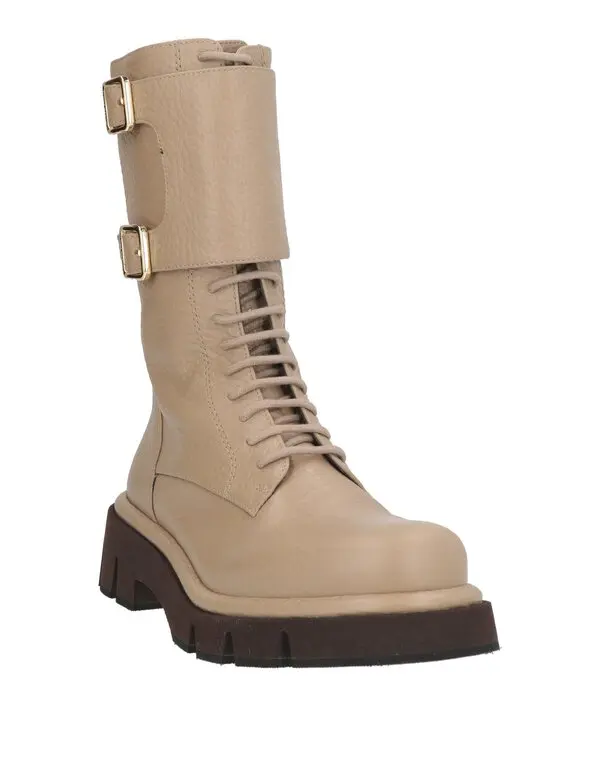 PALOMA BARCELO Comba Ankle Boots Camel Size Leather