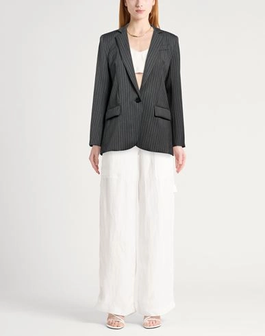 INES DE LA FRESSANGE PARIS Blazer Size Polyester, Virgin Wool, Elastane