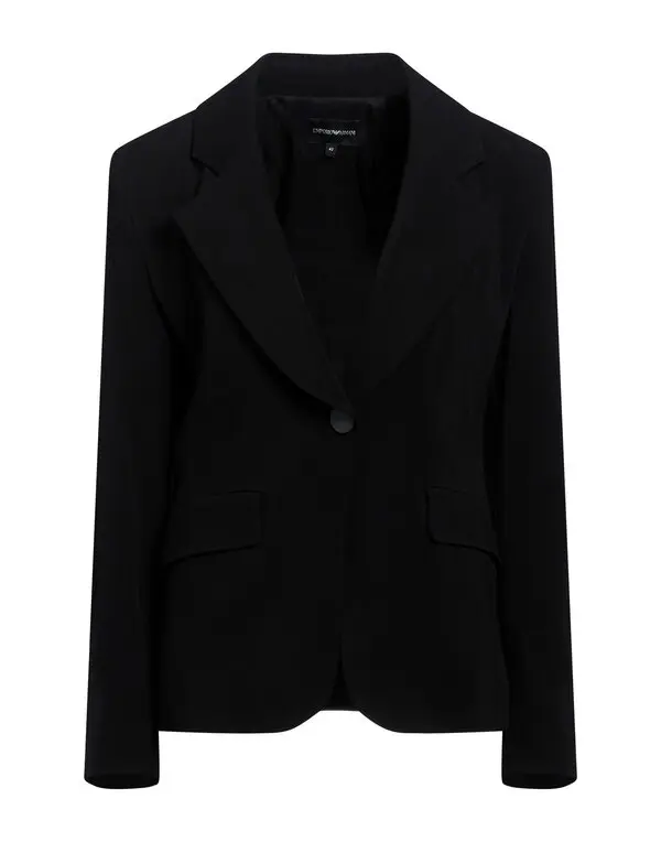 Emporio Armani Single-breasted Crepe Blazer