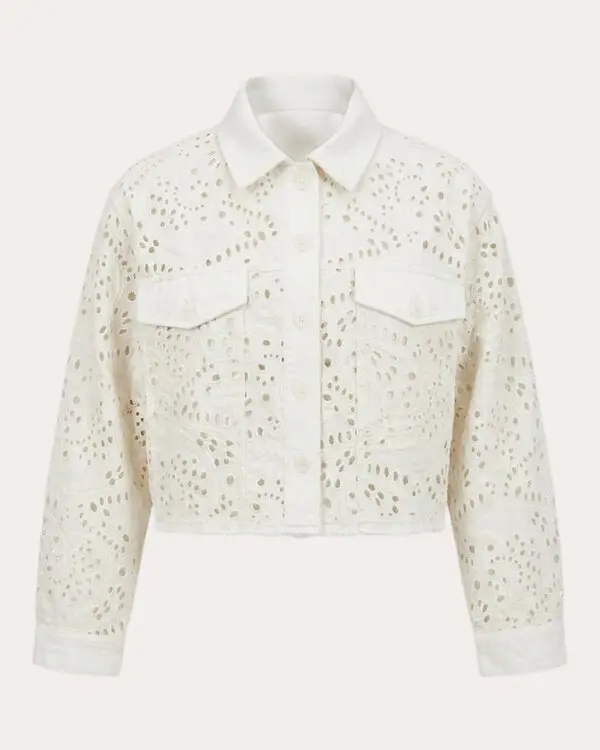 SCARLETT POPPIES Liora Embroidered Twill Jacket