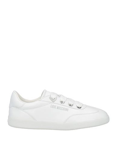 Moschino Calfskin Sneakers - White